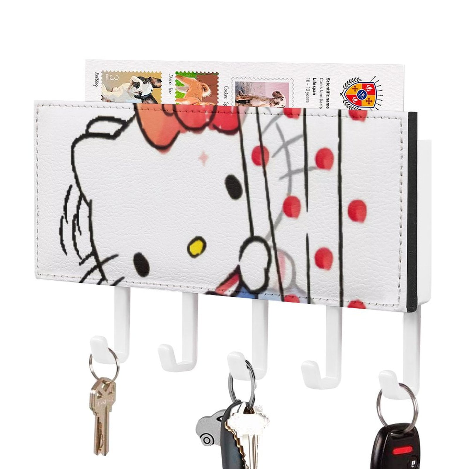 Hello Kitty Key Holder for Wall: Easy Installation Mail Organizer Wall ...