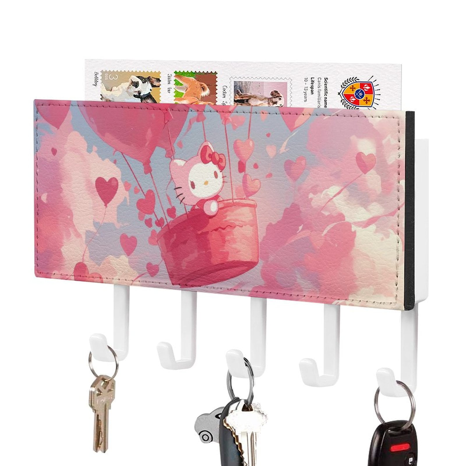 Hello Kitty Key Holder for Wall: Easy Installation Mail Organizer Wall ...