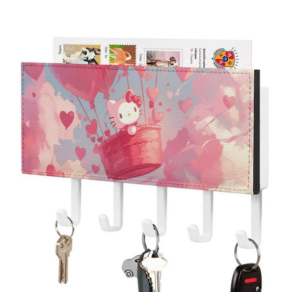 Hello Kitty Key Holder for Wall: Easy Installation Mail Organizer Wall ...