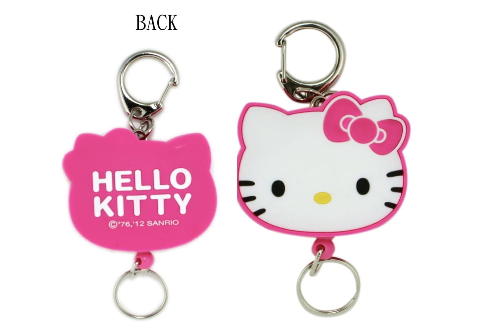 Hello Kitty Keychain - Hello Kitty Zip Pull And Auto Return Keychain ...