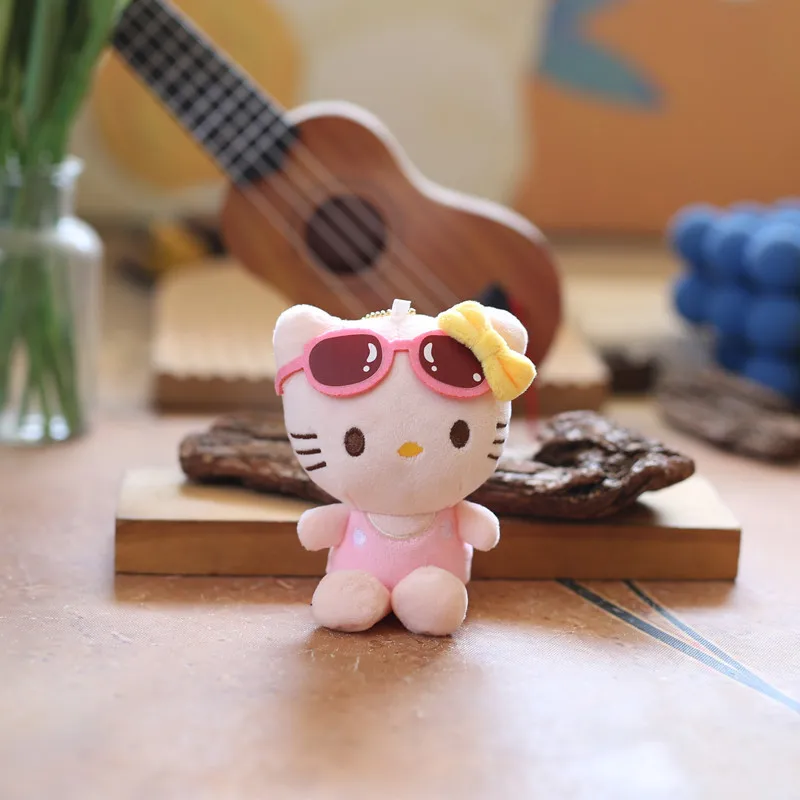 Hello Kitty Keychain Plush Stuffed Soft Doll Keychain Cartoon Hello ...