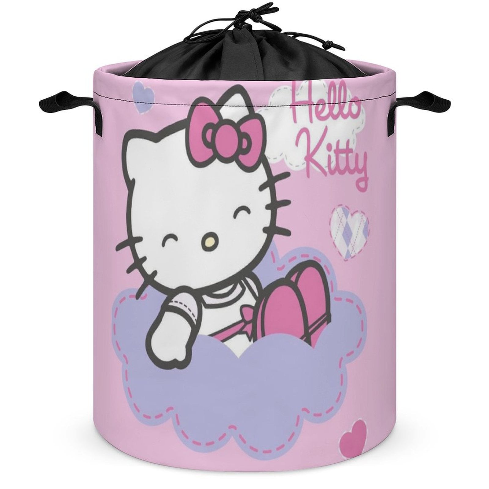 Hello Kitty Kid Boy Girl Laundry Hamper with Handle Collapsible Clothes ...