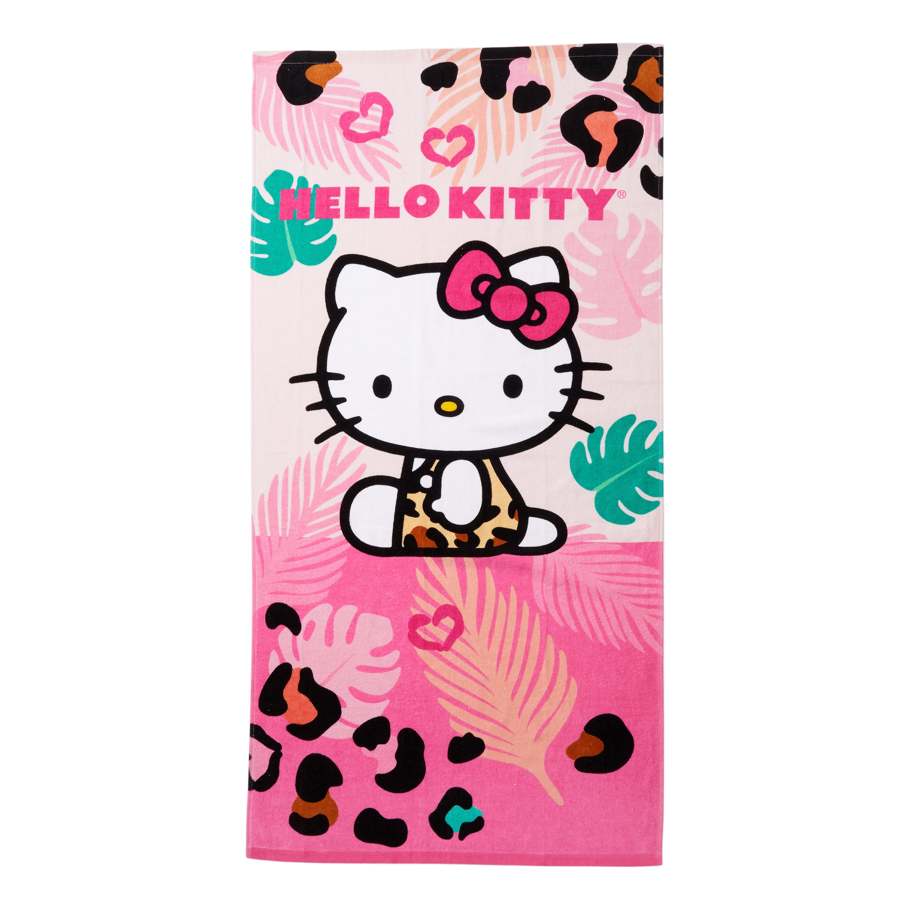 Hello Kitty Kids Bath Towel, 100% Cotton, 27" x 54" - Walmart.com