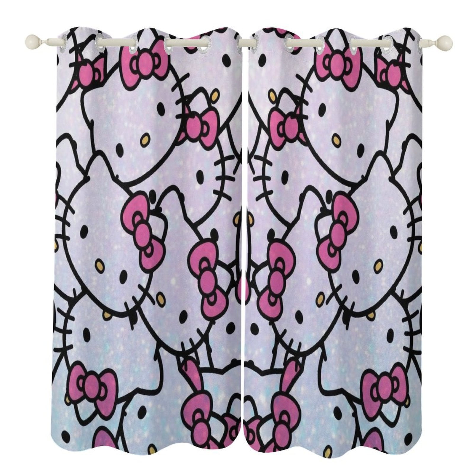 Hello Kitty Kids Curtains 52 X 72 Inch,Cartoon Blackout Curtains ...