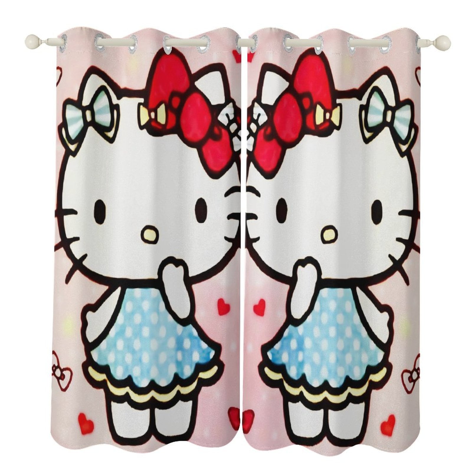 Hello Kitty Kids Curtains 52 X 72 Inch,Cartoon Blackout Curtains ...