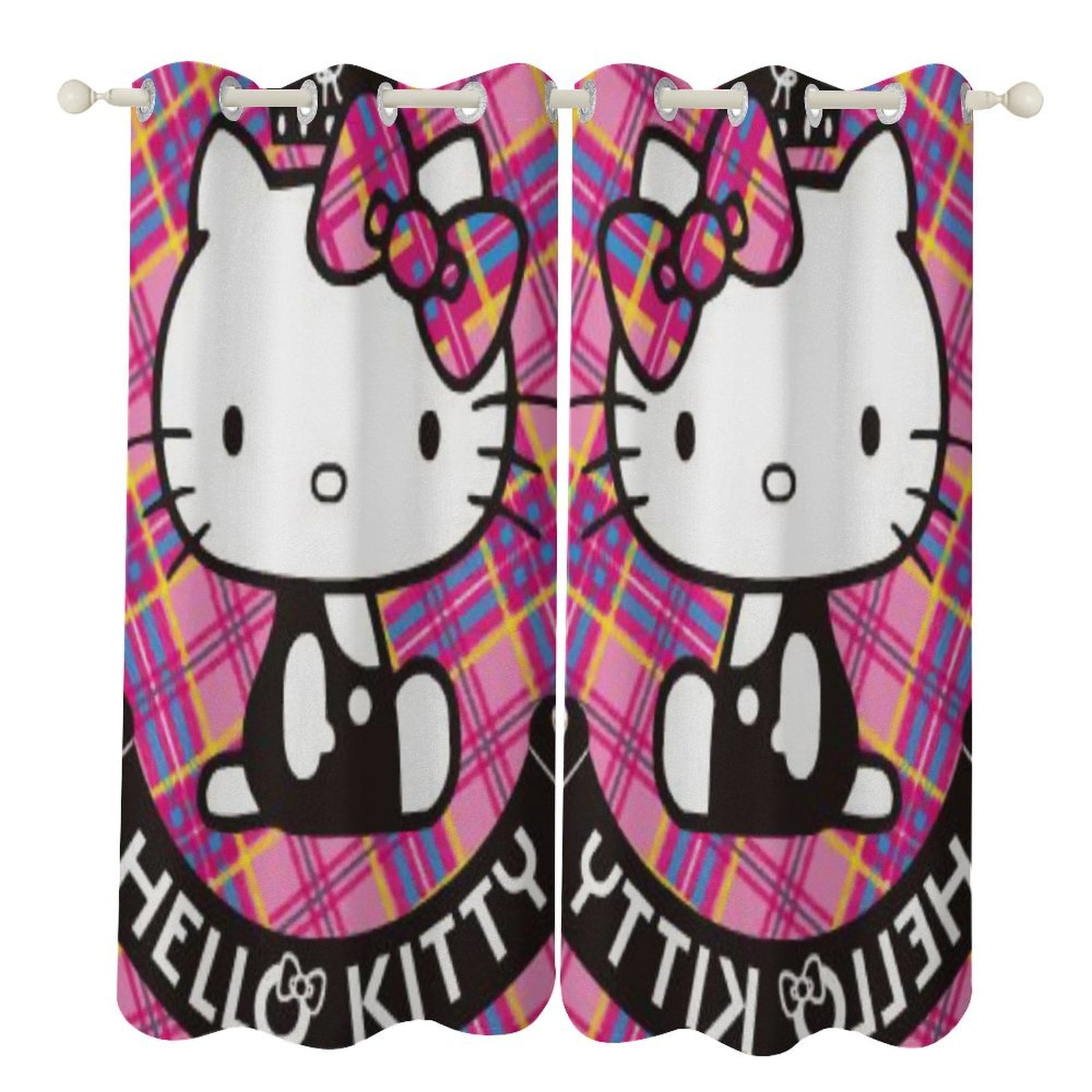 Hello Kitty Kids Curtains 52 X 72 Inch,Cartoon Blackout Curtains ...
