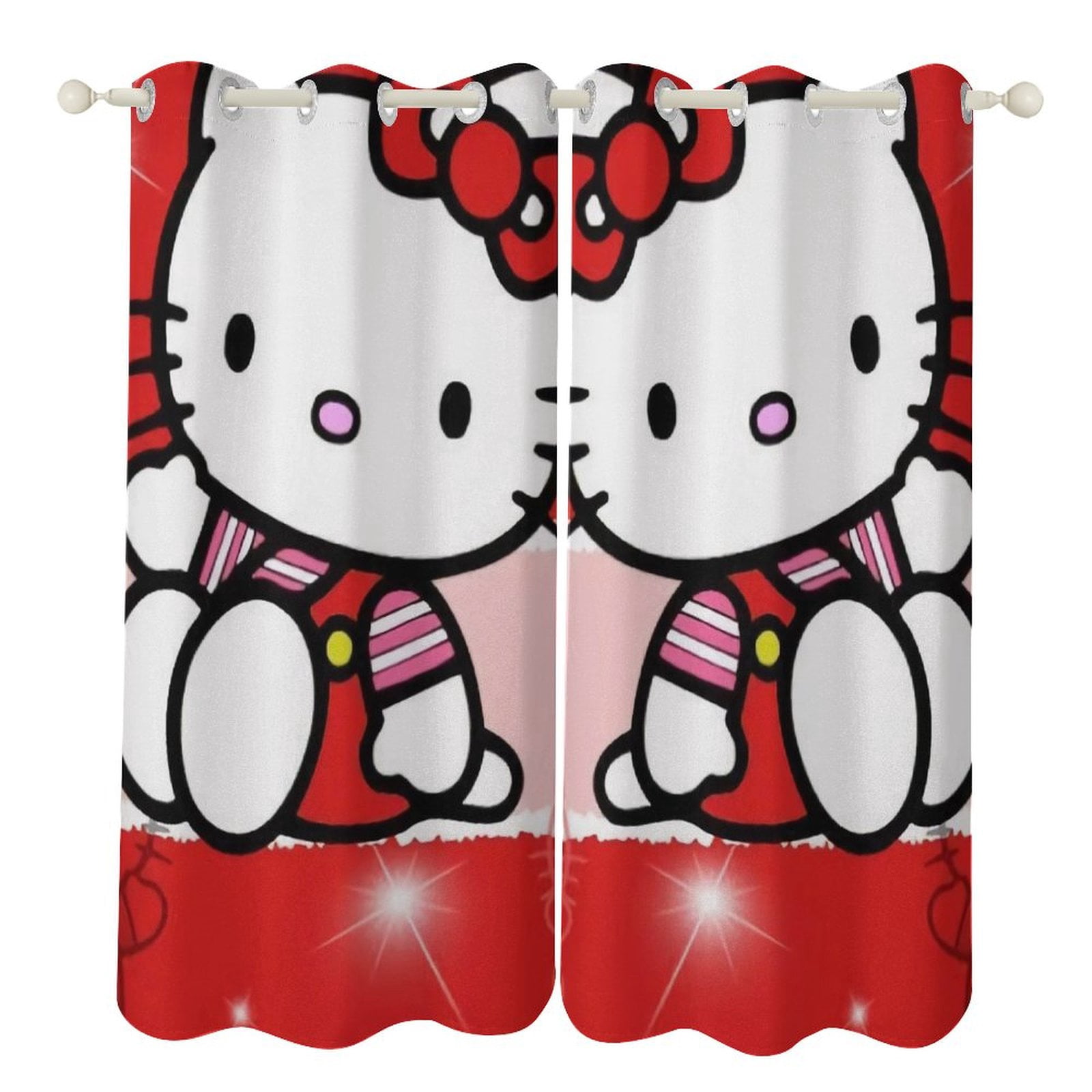 Hello Kitty Kids Curtains 52 X 84 Inch,Cartoon Blackout Curtains ...
