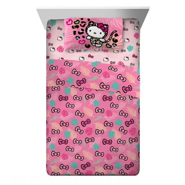 Hello Kitty Kids Twin Bed-in-a-Bag, Comforter and Sheets, Pink, Sanrio ...