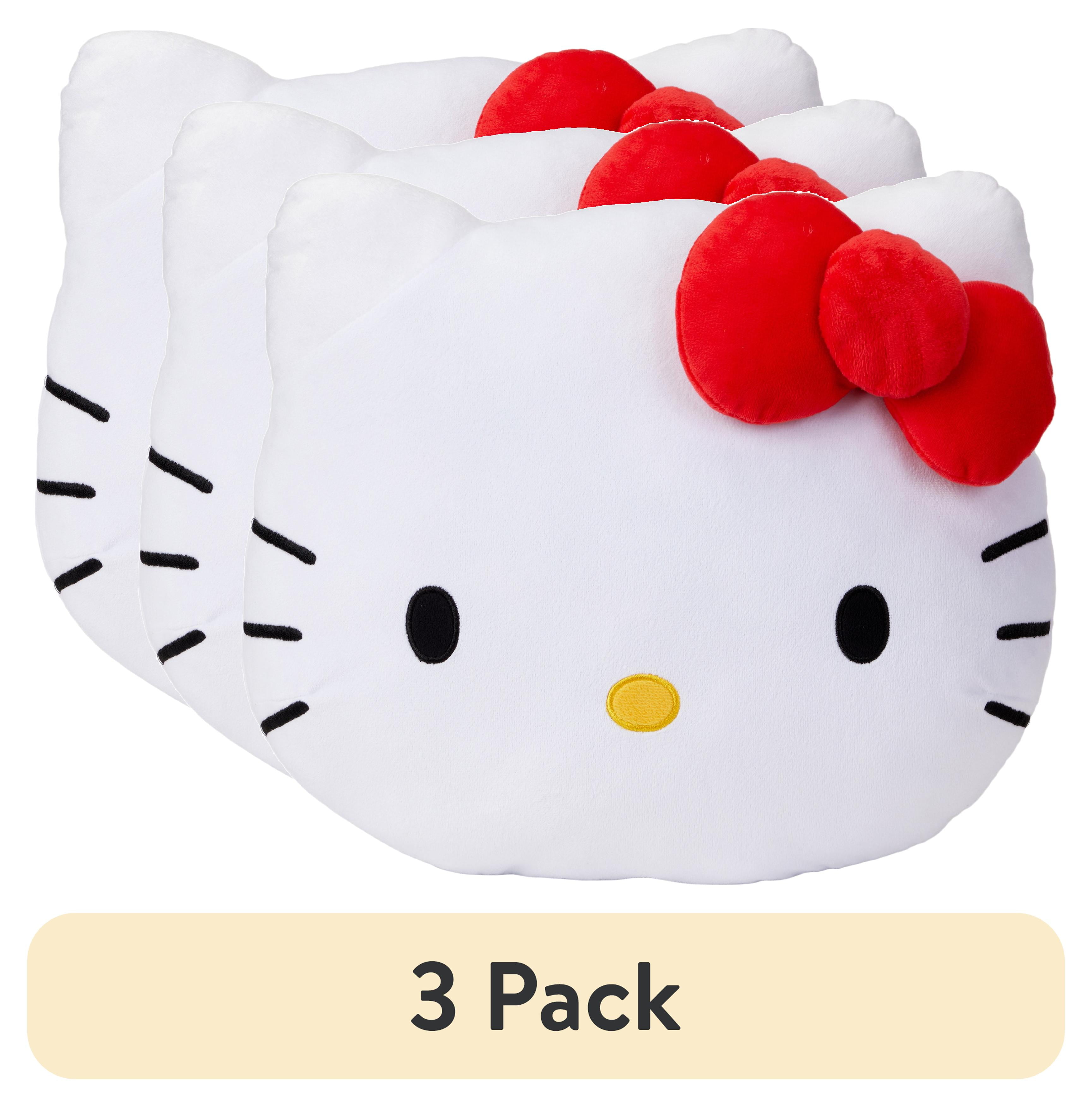 (3 pack) Hello Kitty Kids Plush Bedding Cuddle and Decorative Pillow ...