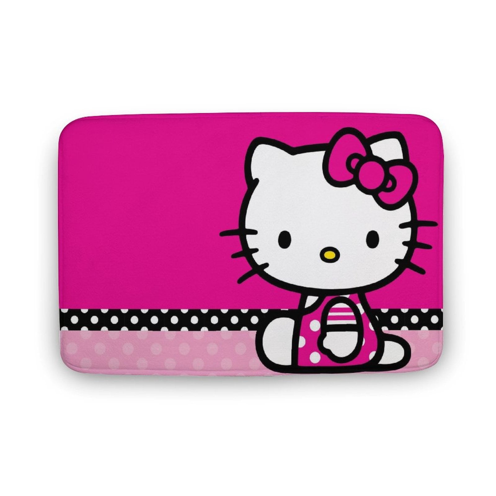 Hello Kitty Kids Room Non Slip Door Mat Sitting for Living Room Bedroom ...