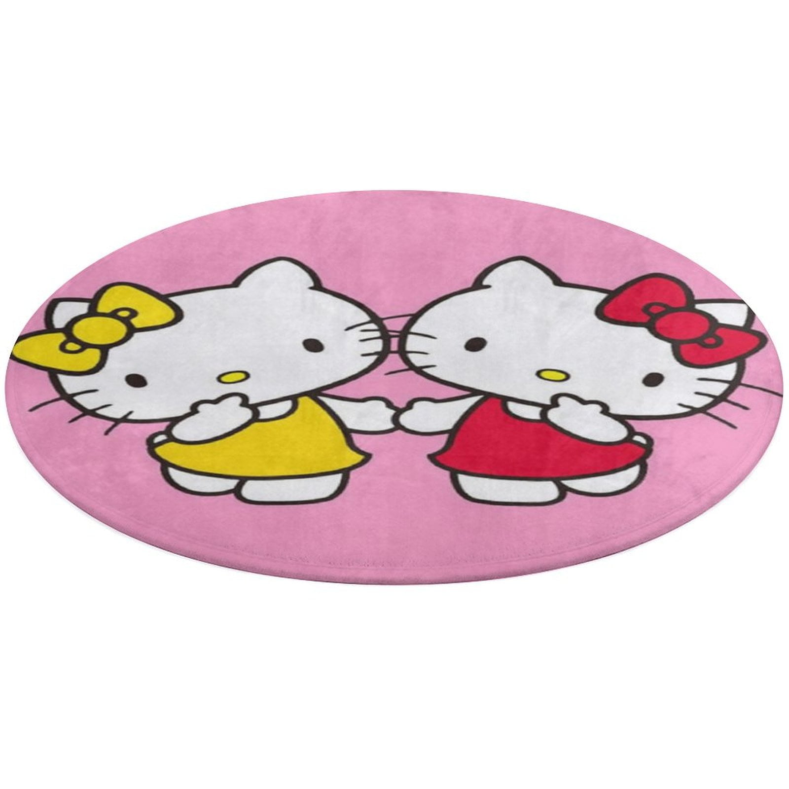 Hello Kitty Kids Room Non Slip Round Area Rugs Door Mat Take A Walk for ...