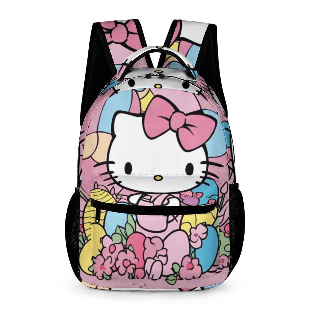 Hello Kitty Casual Shoulder Bag Lightweight Prints Book Bag Rucksack ...