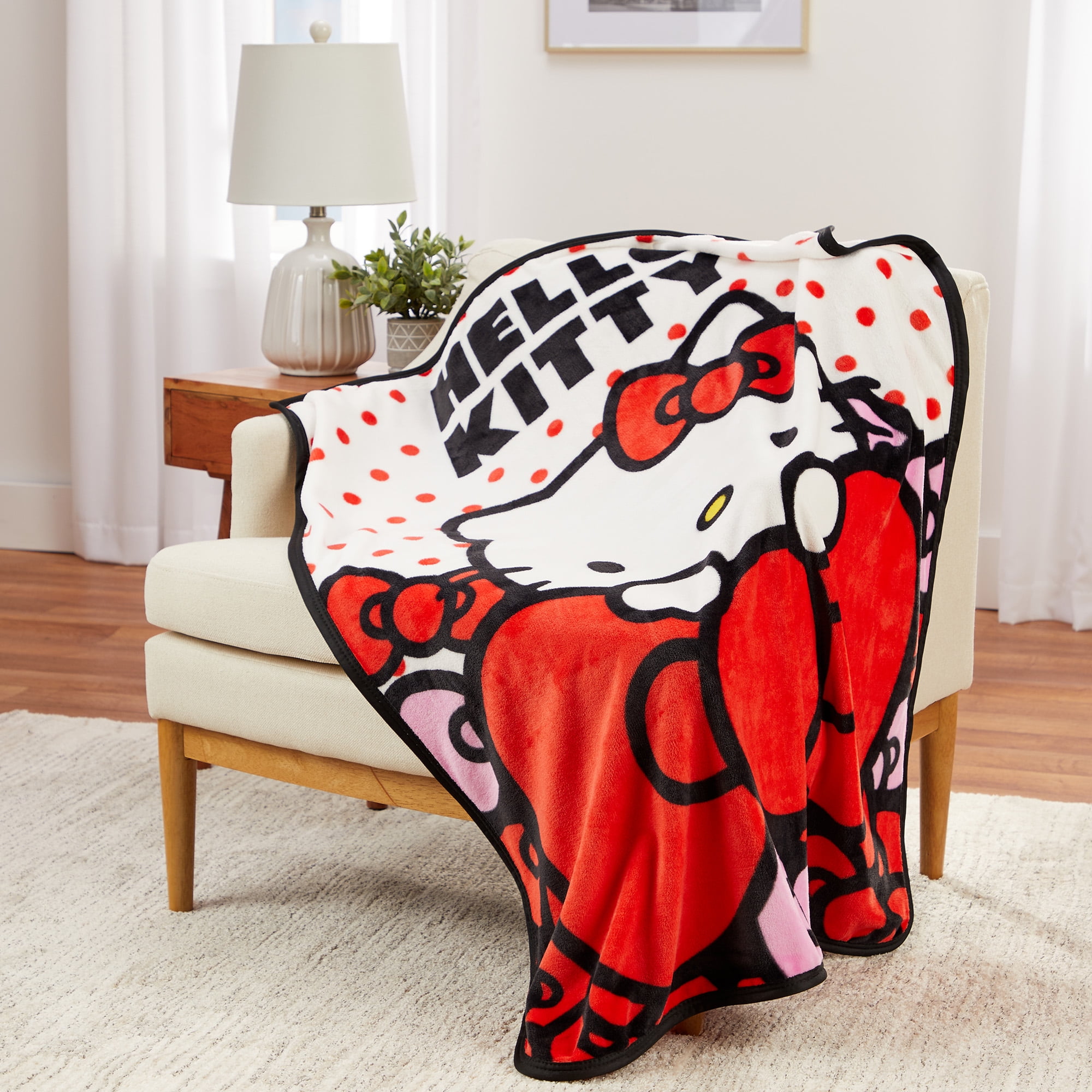 Hello Kitty Kids Silky Soft Plush Throw, 40 x 50, Sanrio - Walmart.com