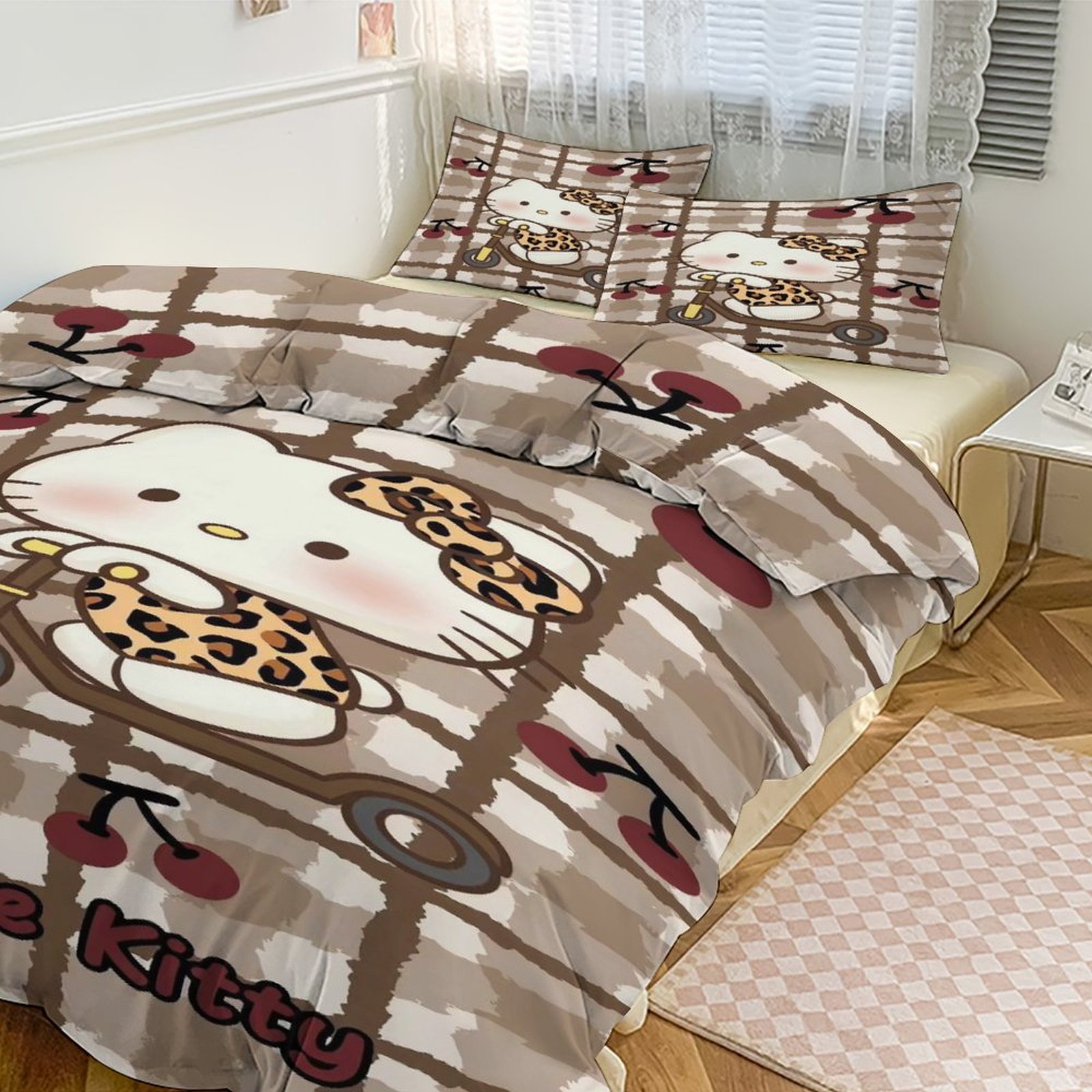 Hello Kitty Kids Twin Bed in a Bag, Comforter and Sheets,Cartoon ...