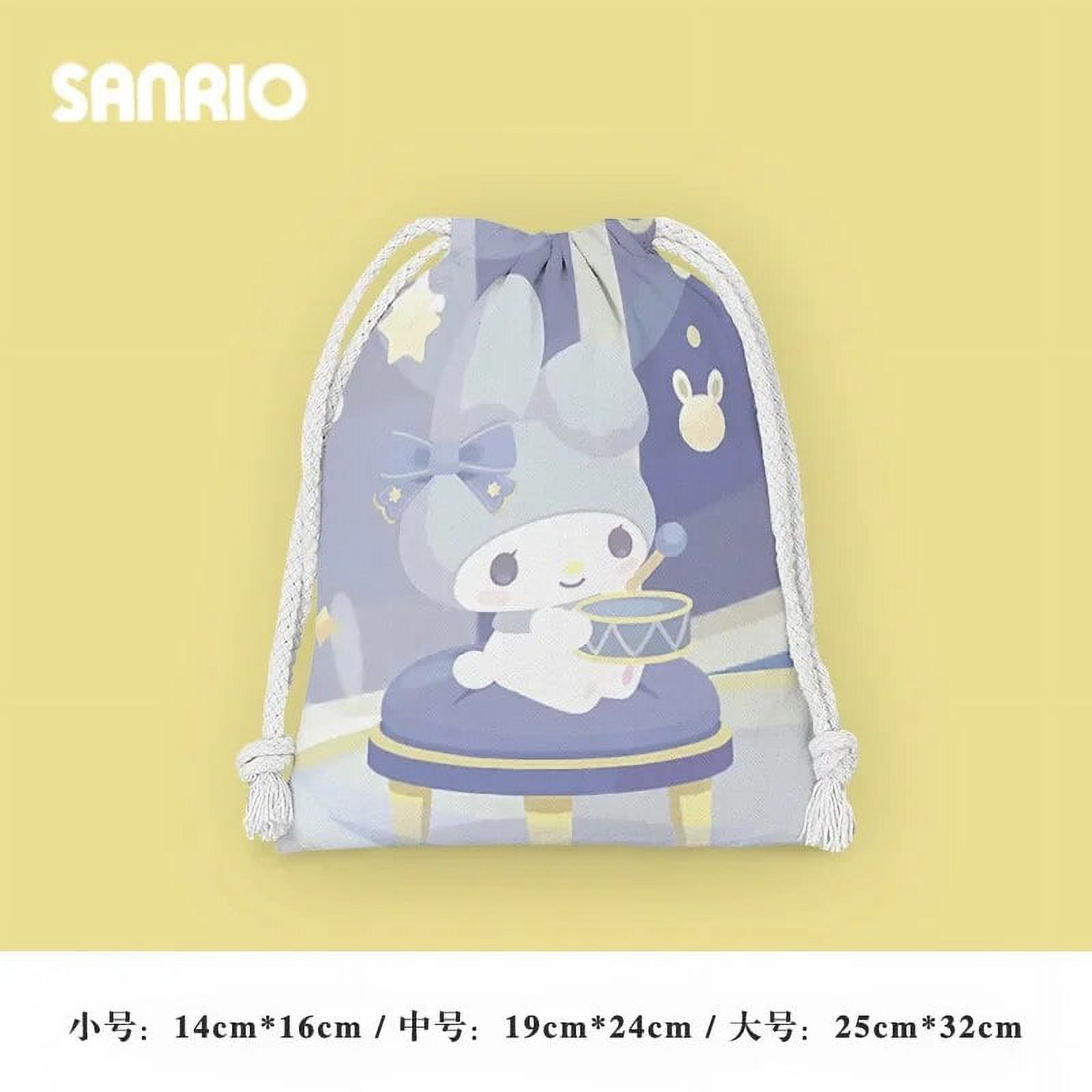 Hello Kitty Kulomi Melody Cartoon Drawstring Bag Sanrio Original Anime ...
