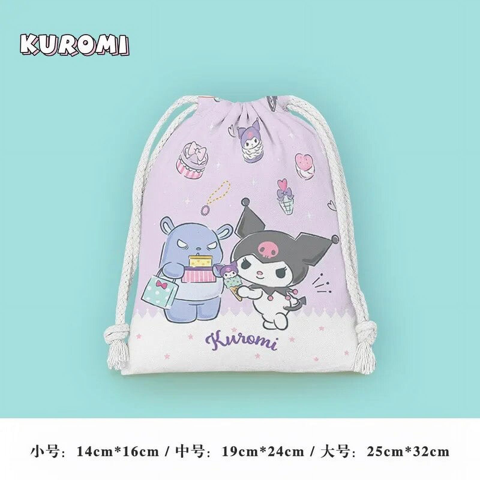Hello Kitty Kulomi Melody Cartoon Drawstring Bag Sanrio Original Anime ...