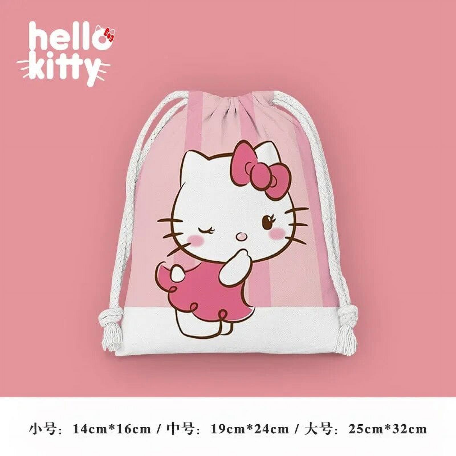Hello Kitty Kulomi Melody Cartoon Drawstring Bag Sanrio Original Anime ...