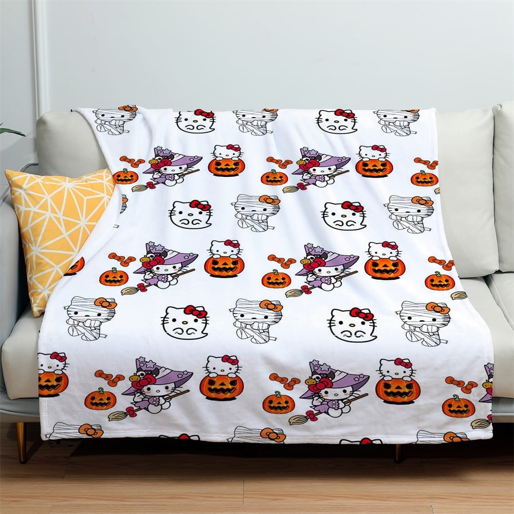 Hello Kitty Kuromi Melody Cinnamoroll Nap Shawl Soft Sofa Cover Home ...