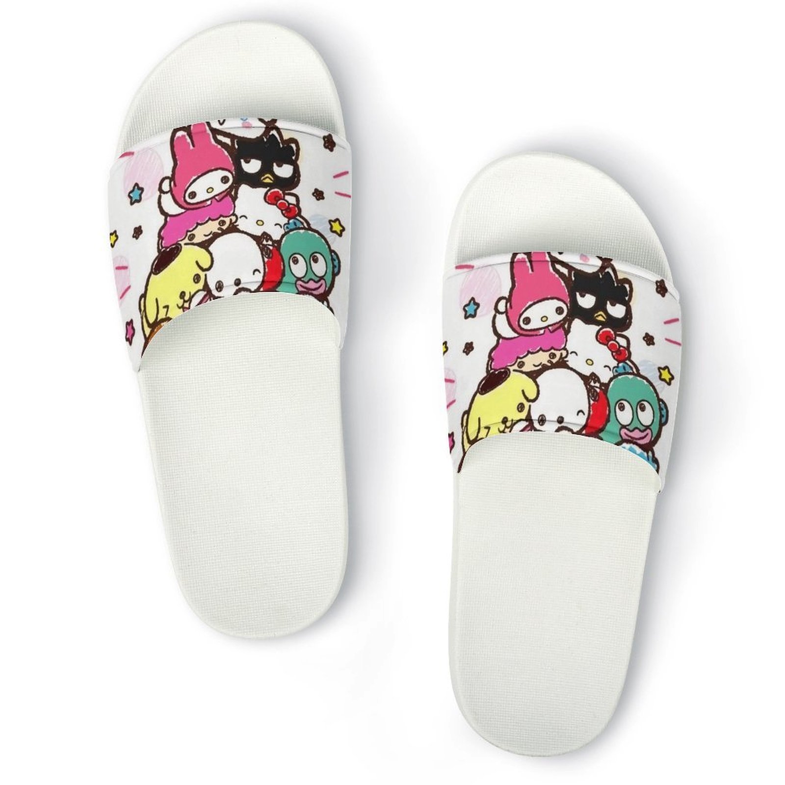 Hello-Kitty Kuromi Melody Cinnamoroll PVC Home Slippers Non-Slip Quick ...