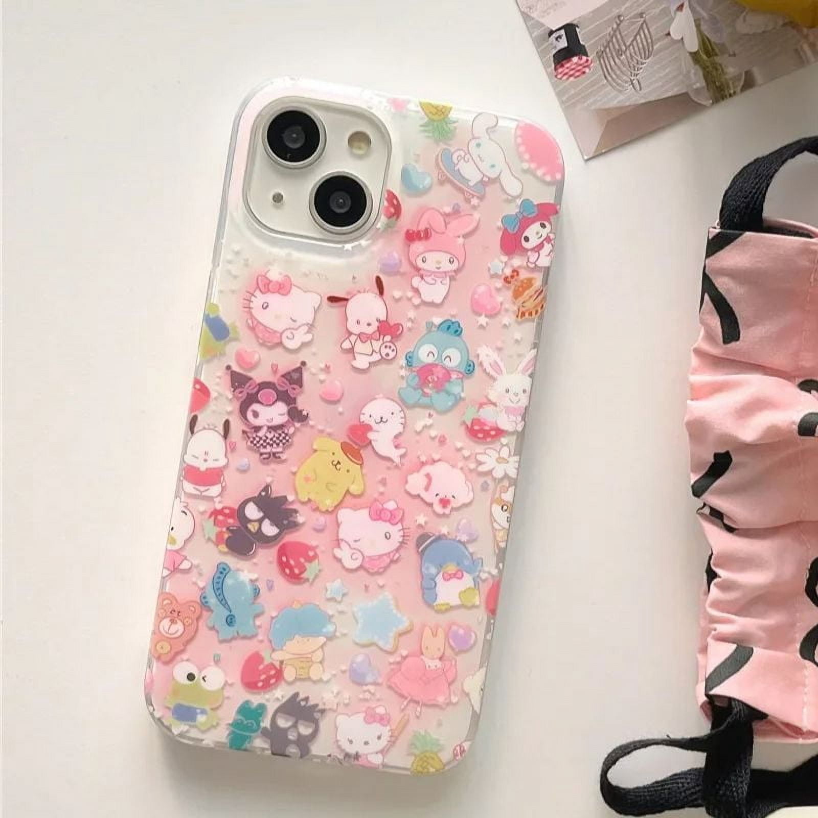 Hello Kitty Kuromi Pochacco Y2K Phone Case For iPhone 16 15 14 13 12 11 ...