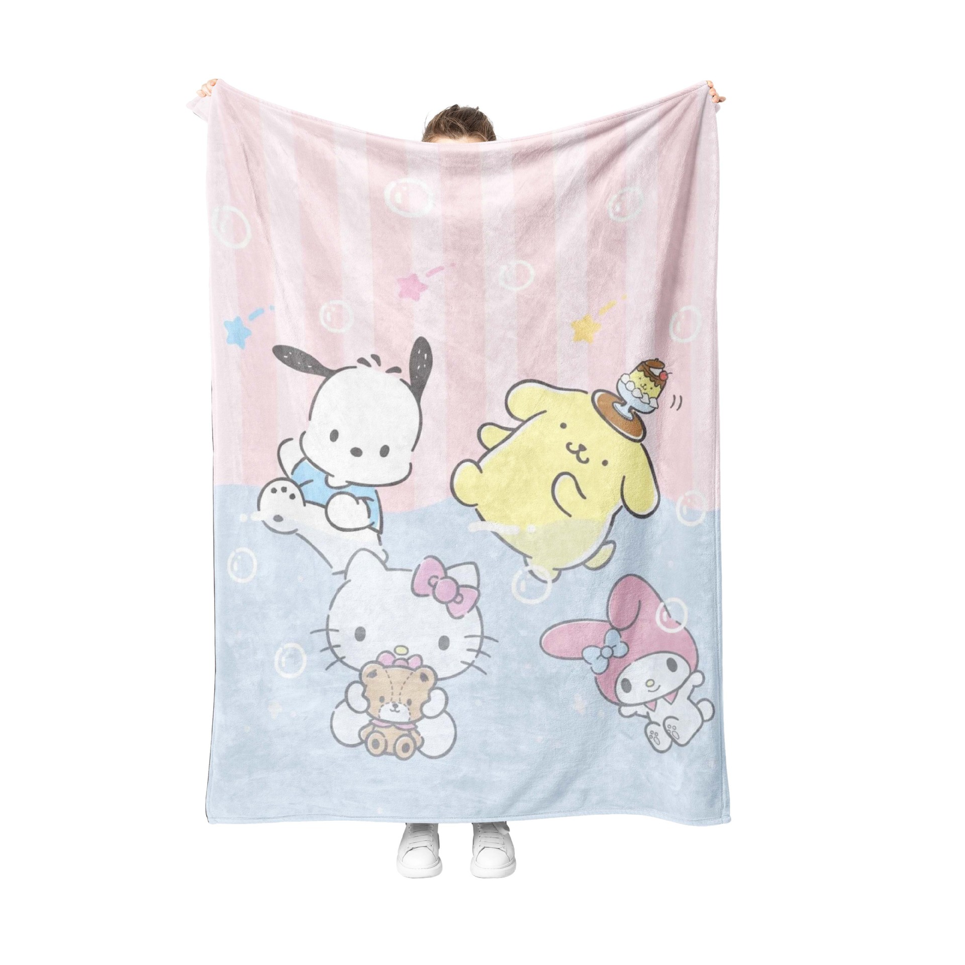 Hello Kitty Kuromi Soft Warm Super Cozy Lightweight Fashion Funny ...