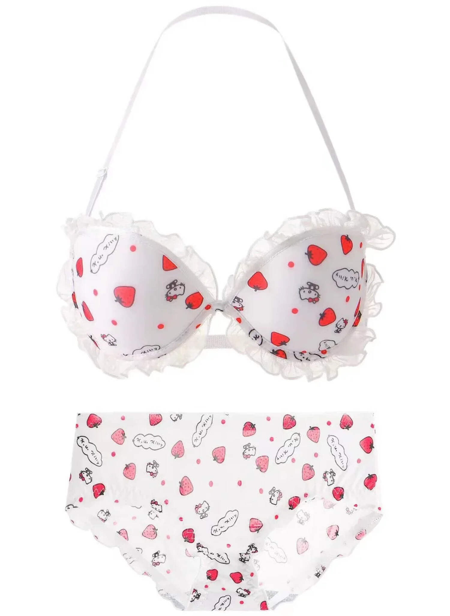 Hello Kitty Lace Bowknot Lingerie Set - Walmart.com