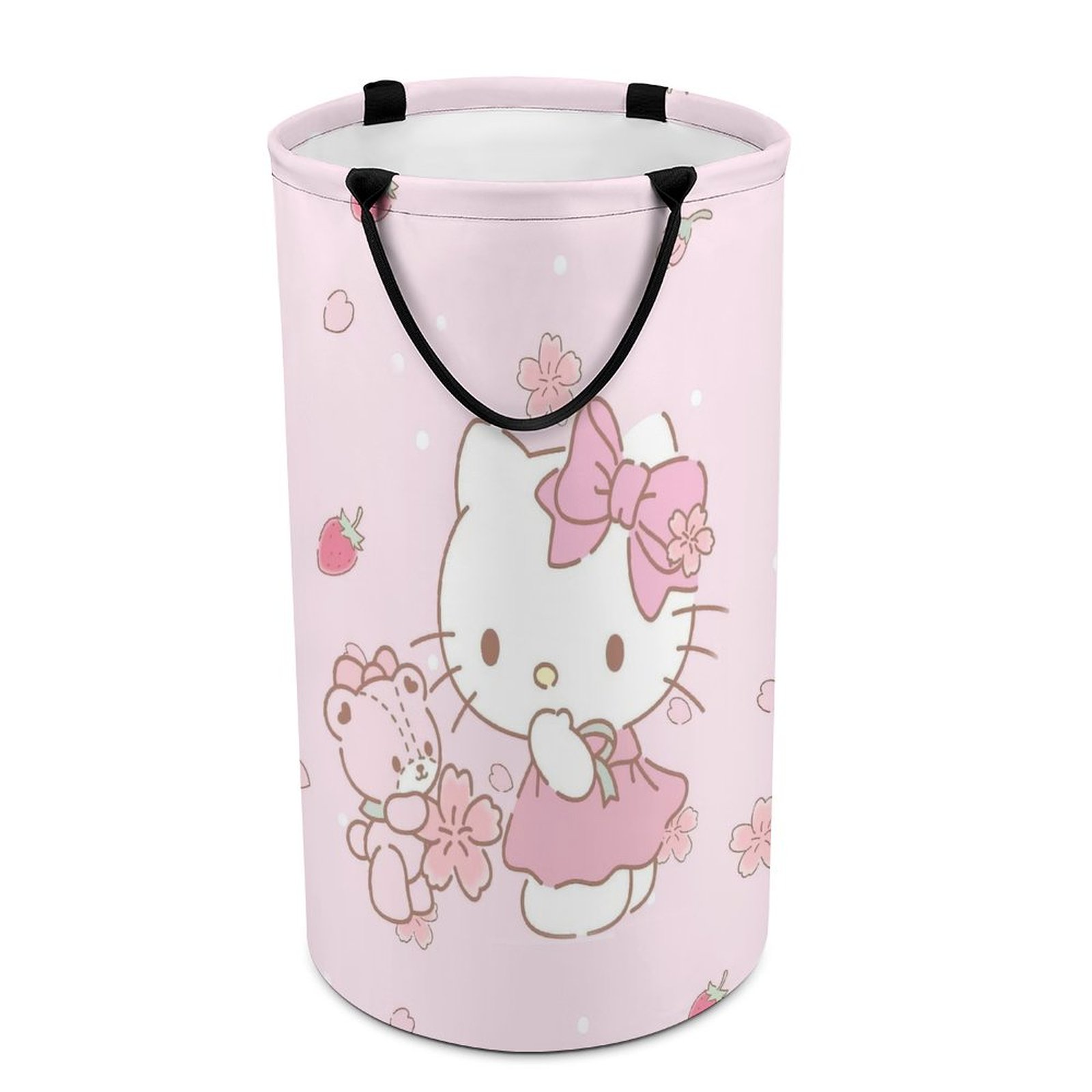 Hello Kitty Laundry Basket Hamper Holder Portable 86L Tall Collapsible ...
