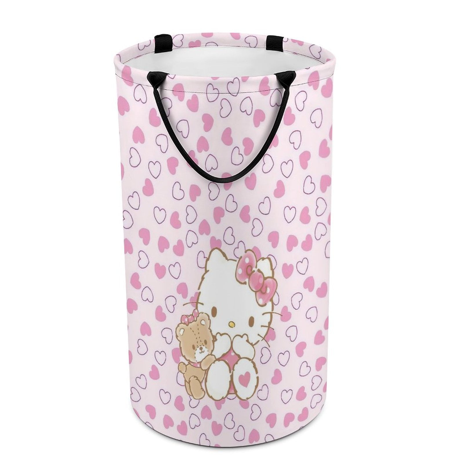 Hello Kitty Laundry Basket Hamper Holder Portable 86L Tall Collapsible ...