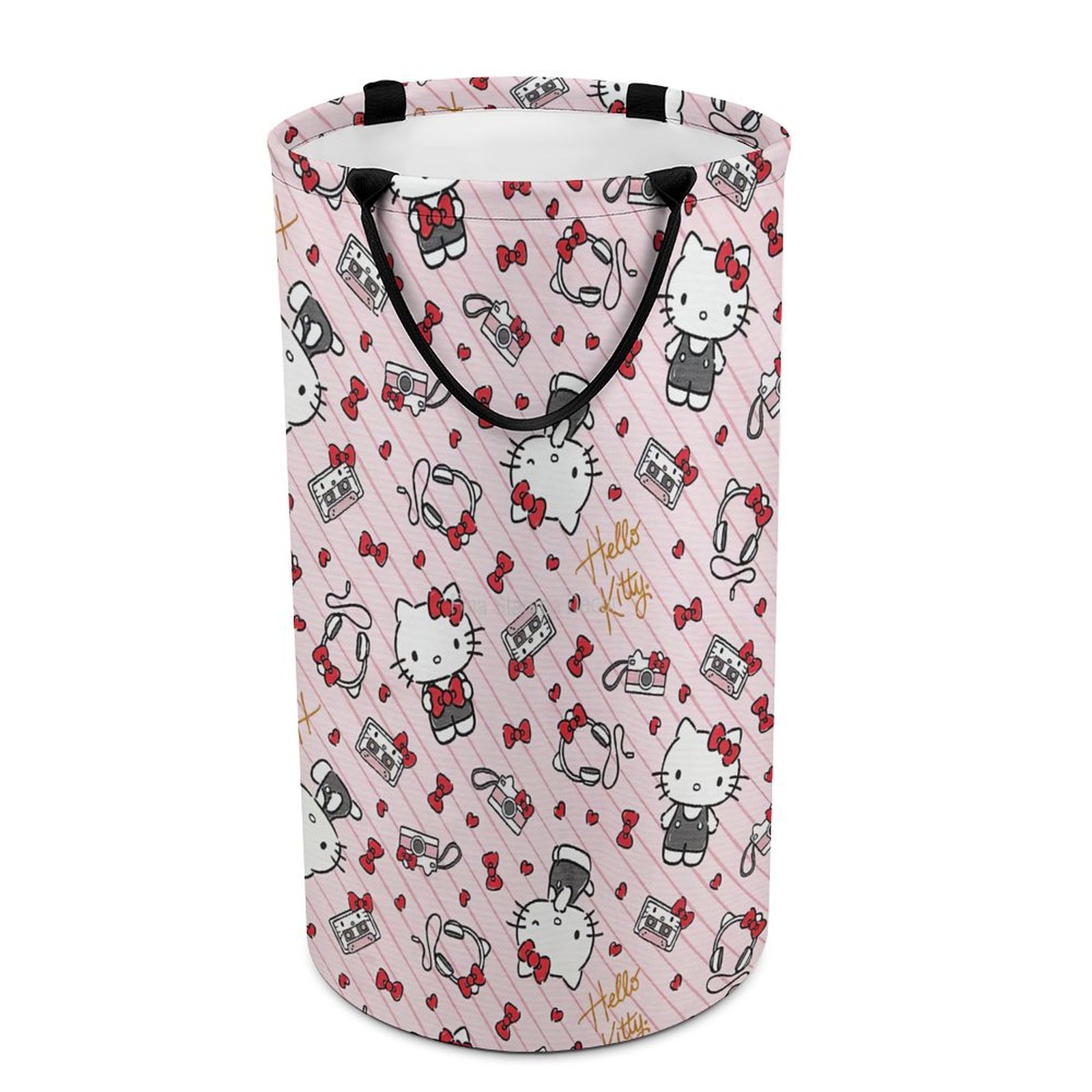 Hello Kitty Laundry Basket Hamper Holder Portable 86L Tall Collapsible ...