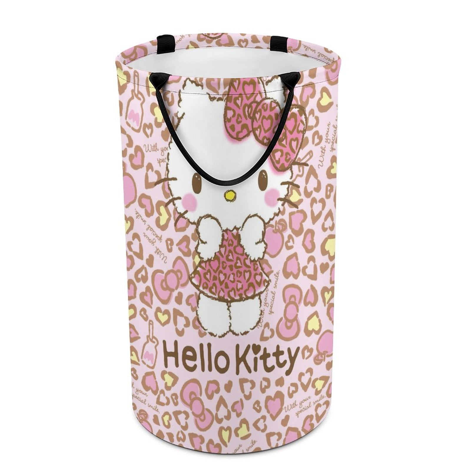 Hello Kitty Laundry Basket Hamper Holder Portable 86L Tall Collapsible ...
