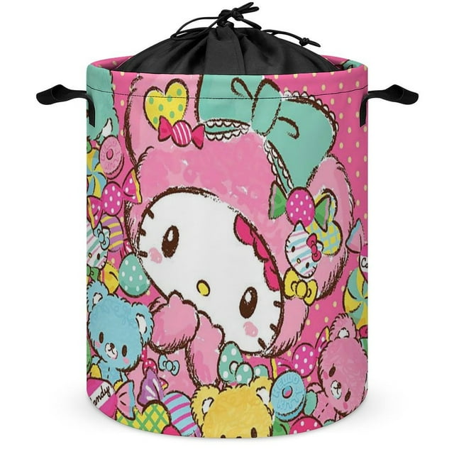 Hello Kitty Laundry Baskets with Handles Hello Kitty Merch Laundry ...