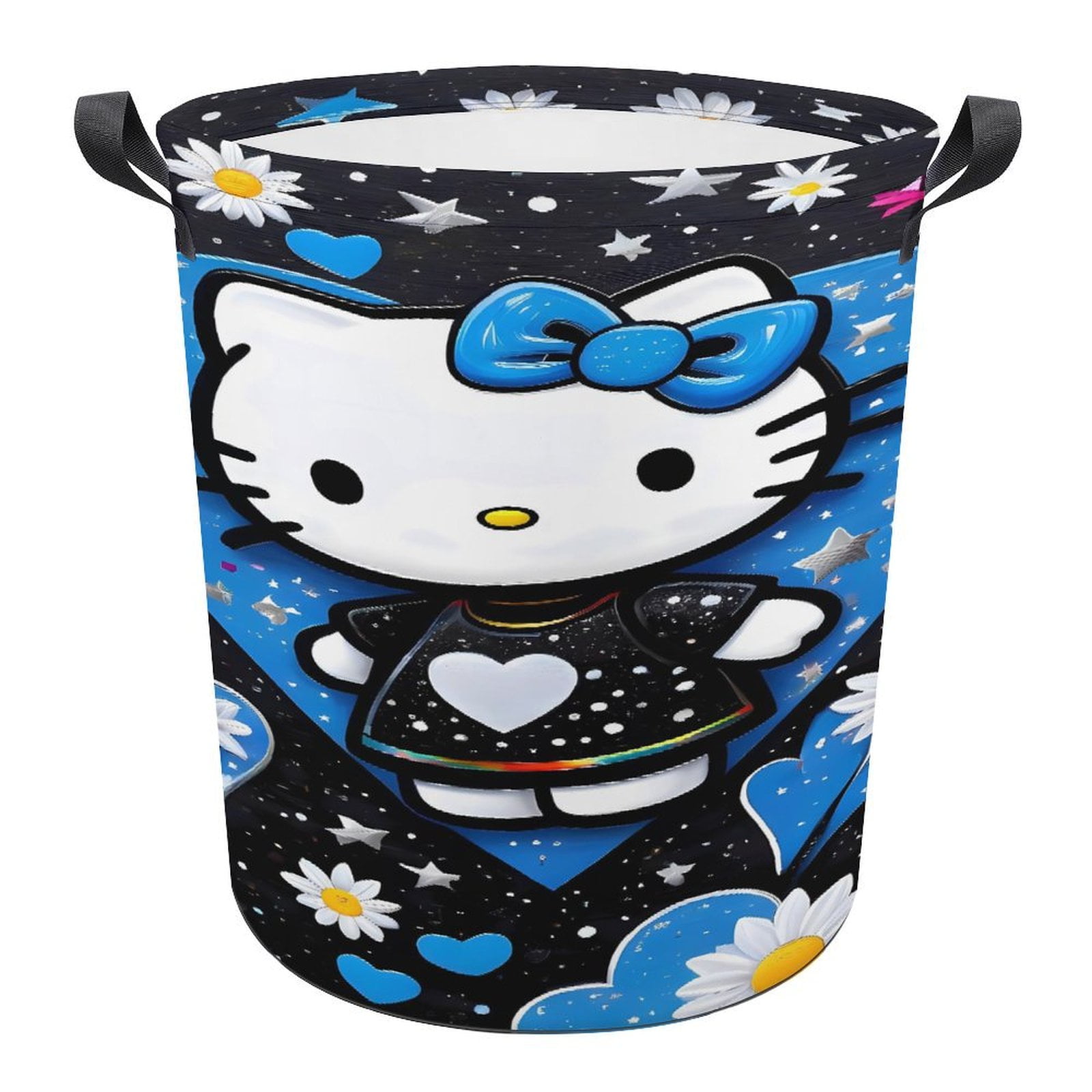 Hello-Kitty Laundry Hamper, Round Collapsible Hamper Laundry Basket ...