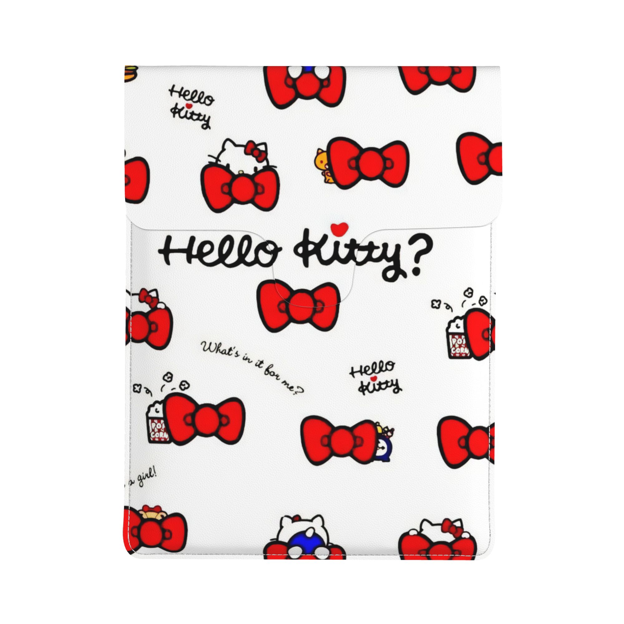 Hello Kitty Leather Laptop Sleeve Slim Protective Case Waterproof Cover ...