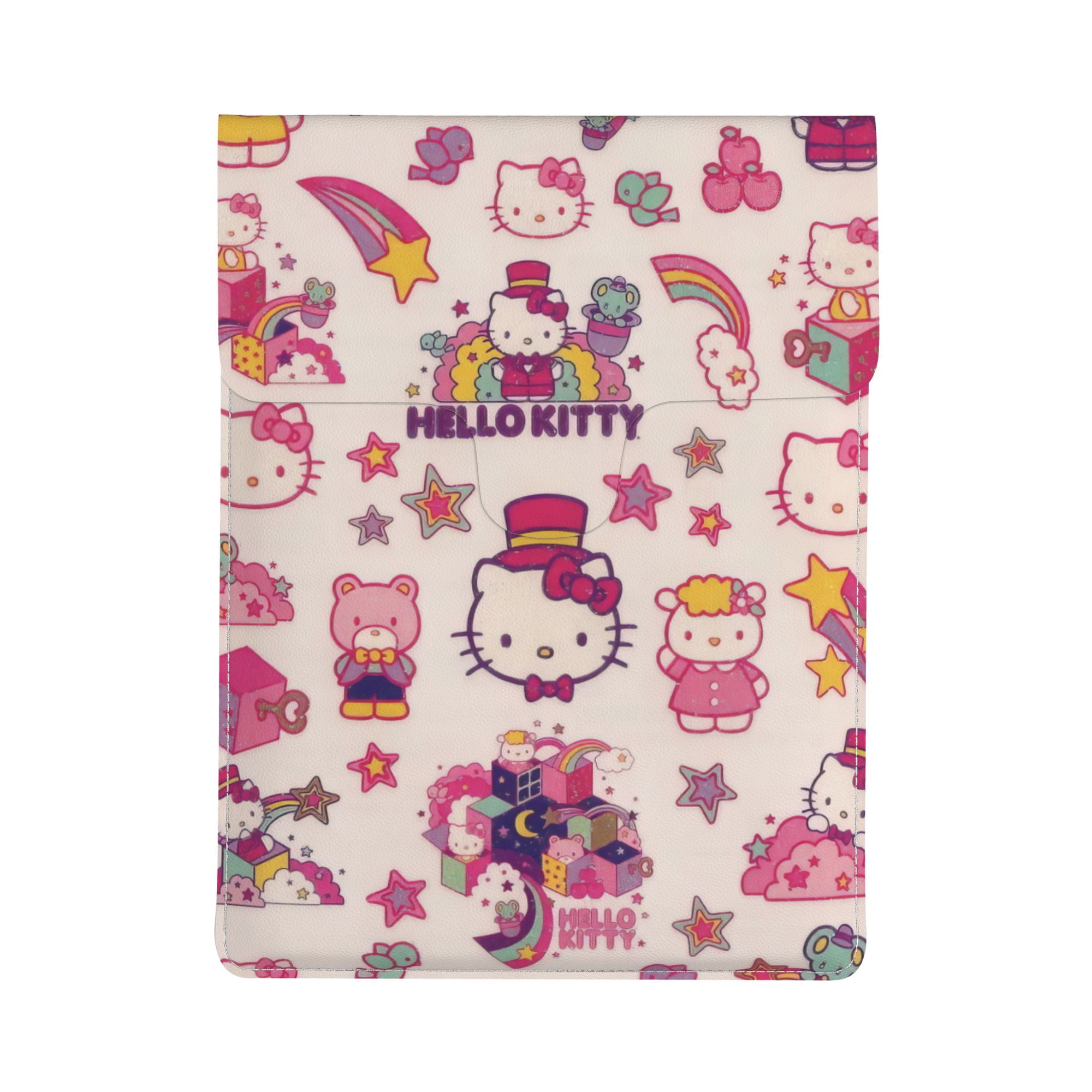Hello Kitty Leather Laptop Sleeve Slim Protective Case Waterproof Cover ...