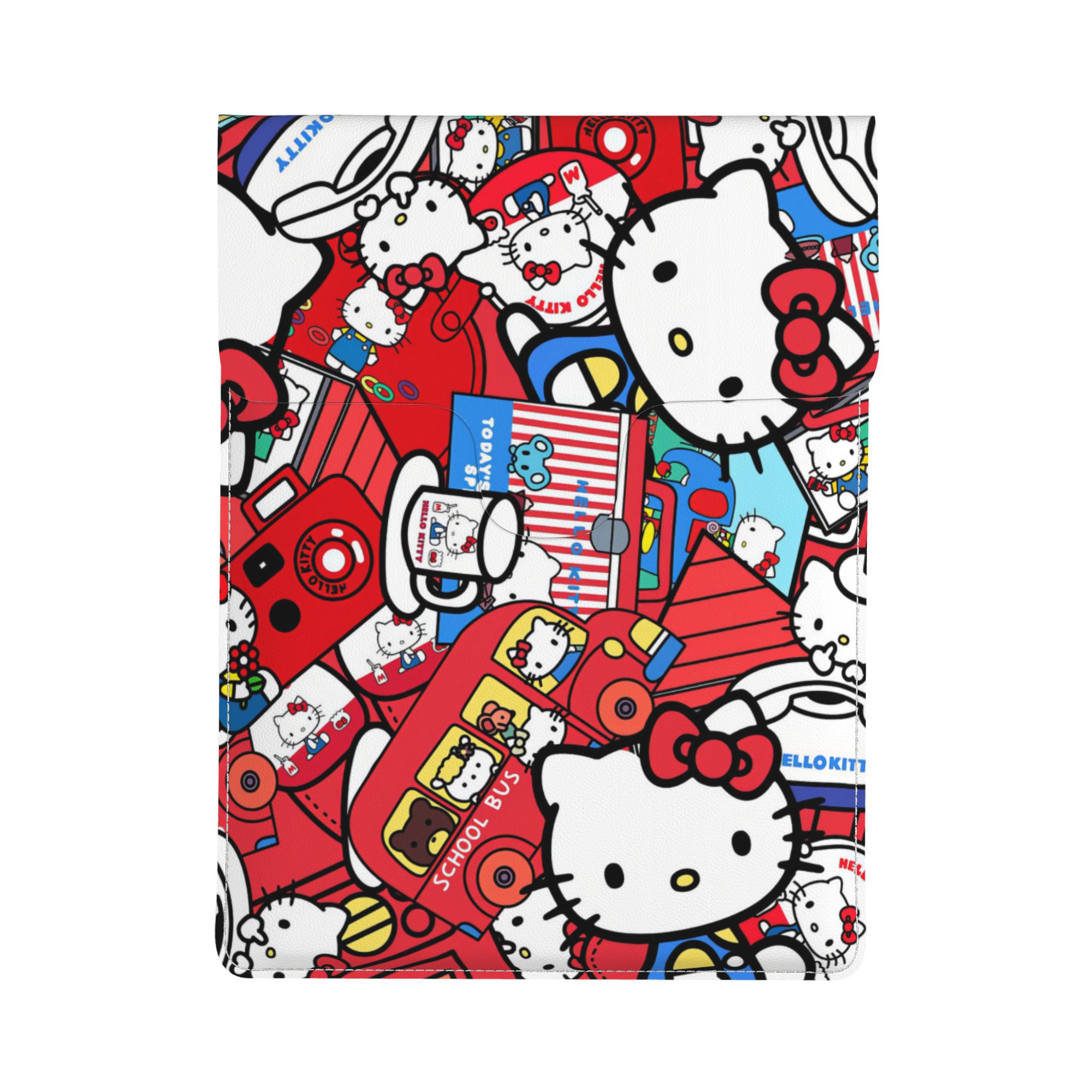 Hello Kitty Leather Laptop Sleeve Slim Protective Case Waterproof Cover ...