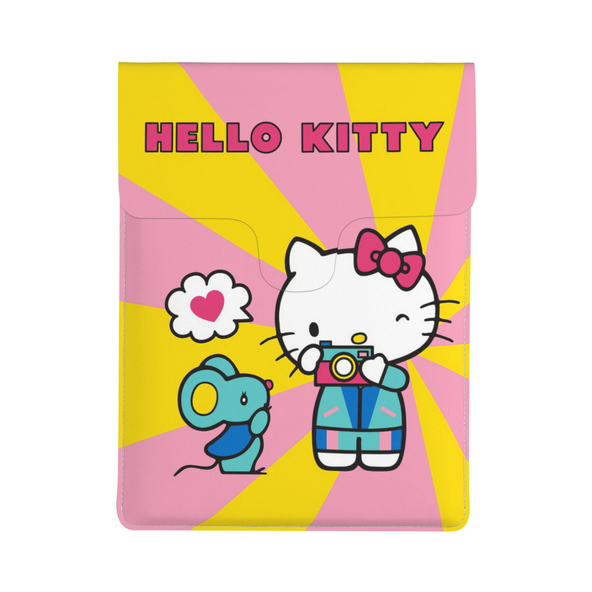 Hello Kitty Leather Laptop Sleeve Slim Protective Case Waterproof Cover ...
