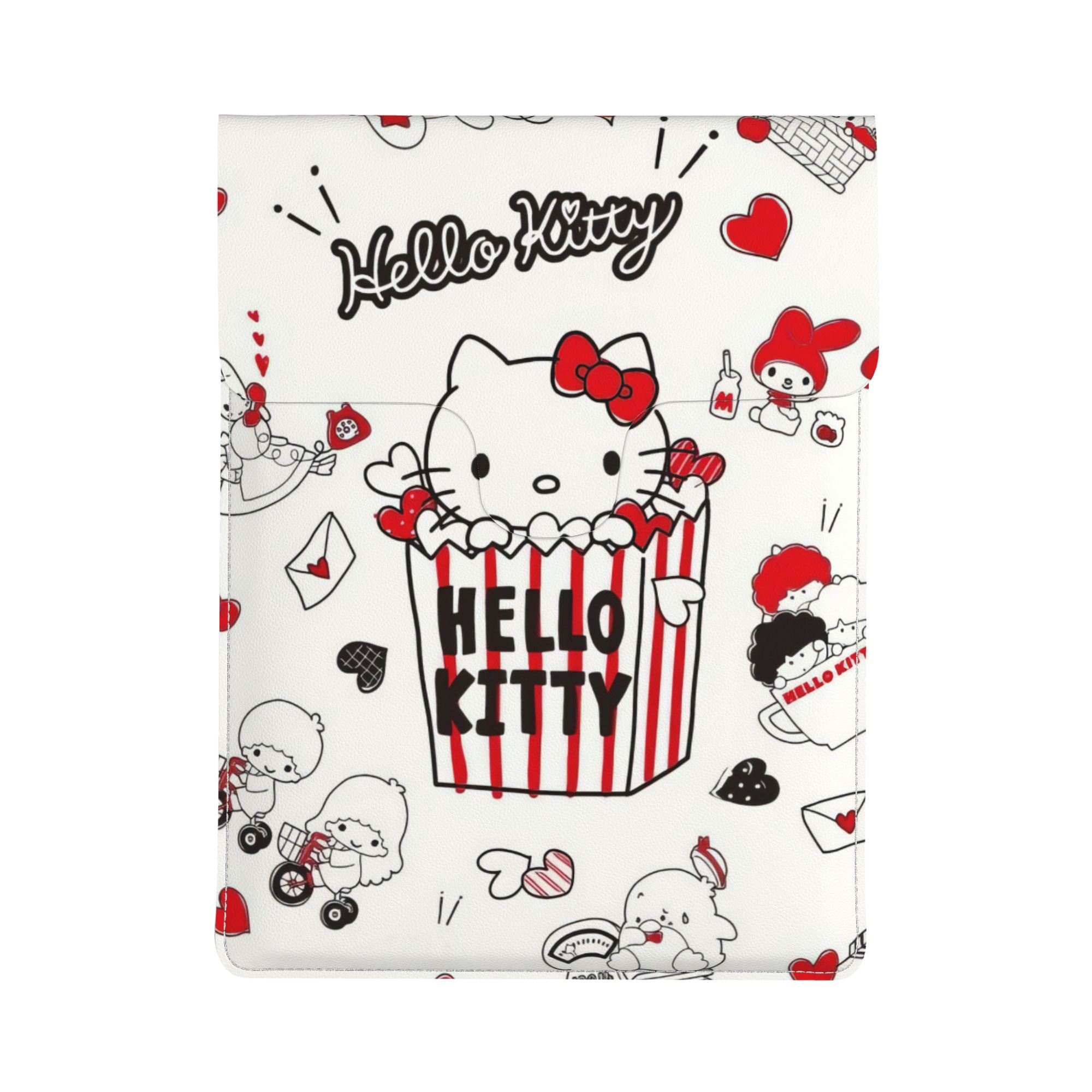 Hello Kitty Leather Laptop Sleeve Slim Protective Case Waterproof Cover ...