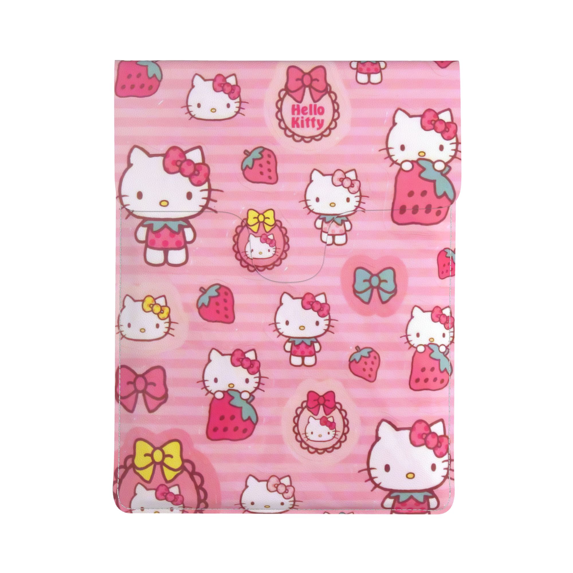 Hello Kitty Leather Laptop Sleeve Slim Protective Case Waterproof Cover ...