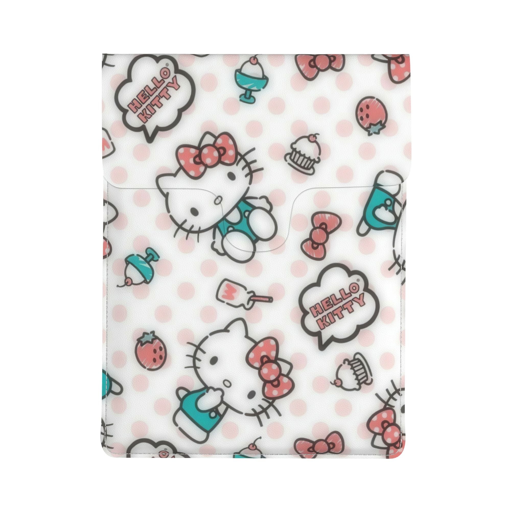 Hello Kitty Leather Laptop Sleeve Slim Protective Case Waterproof Cover ...