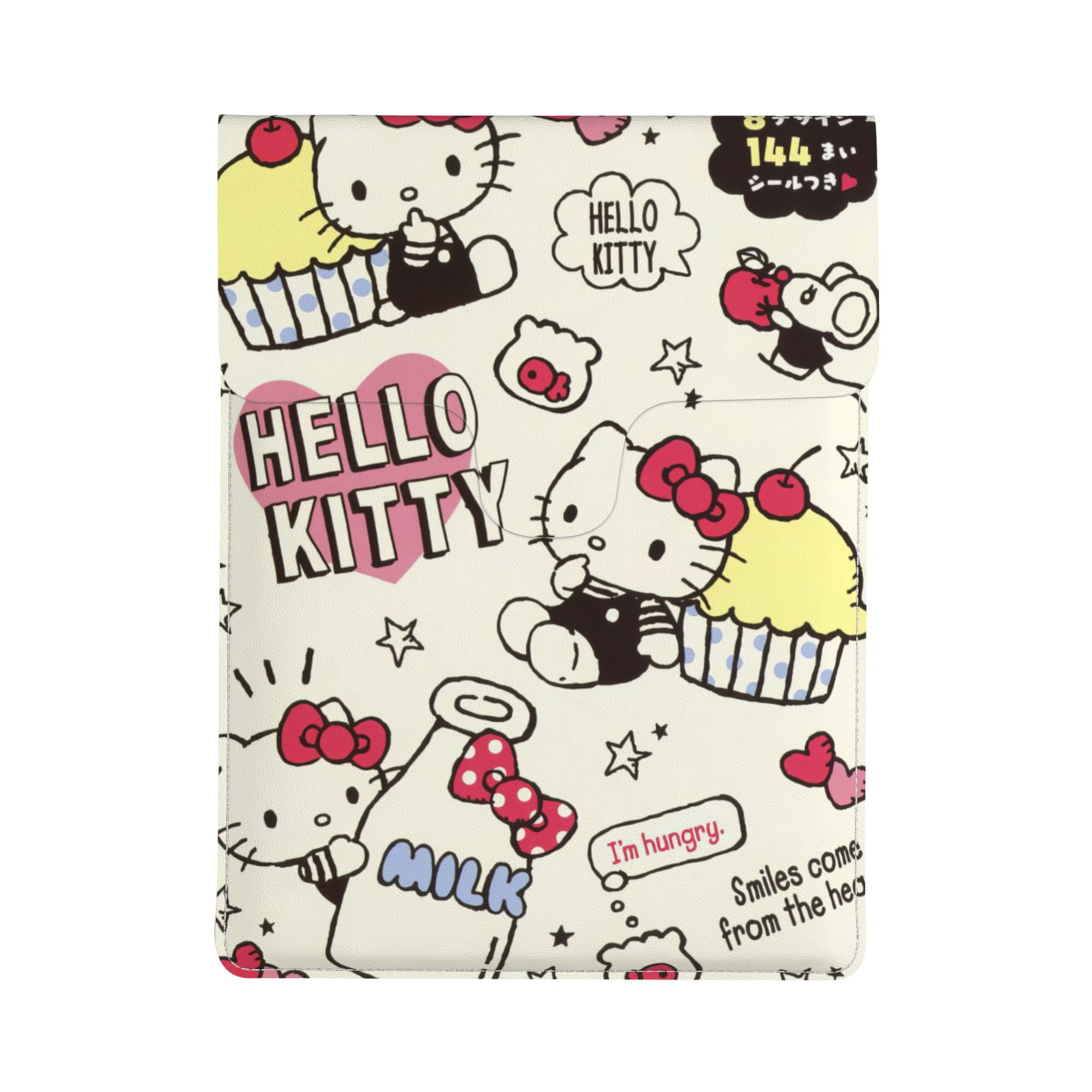 Hello Kitty Leather Laptop Sleeve Slim Protective Case Waterproof Cover ...