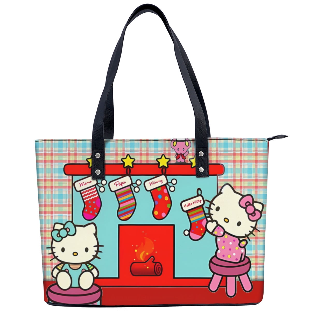 Hello Kitty Leather Shoulder Bag Shopping Bag Crossbody Bag Casual ...