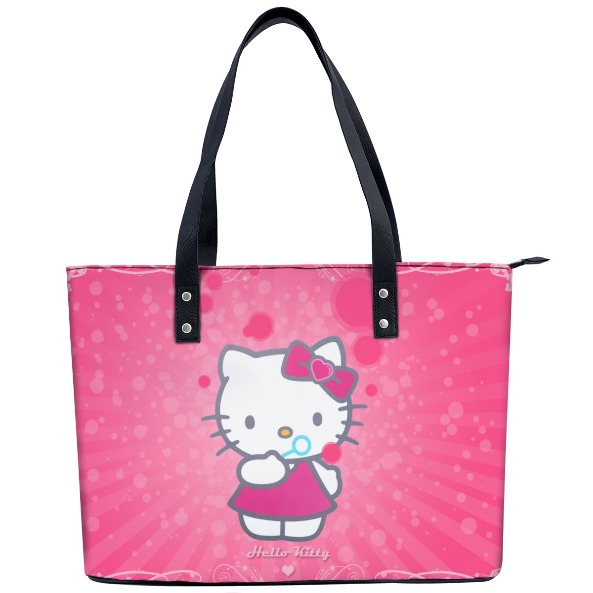 Hello Kitty Leather Shoulder Bag Shopping Bag Crossbody Bag Casual ...