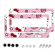 Sanrio Hello Kitty 815381 Character License Plate Frame - Car Accessory ...