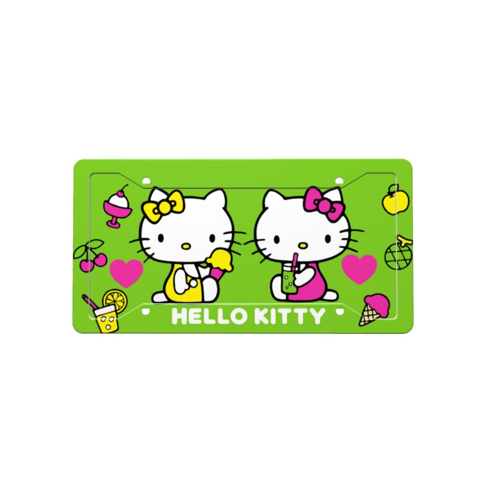 Hello Kitty License Plate Holder With License Plate Decorative Car ...
