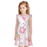 Hello Kitty Toddler Girl Flutter Sleeve Fantasy Nightgown Pajamas ...