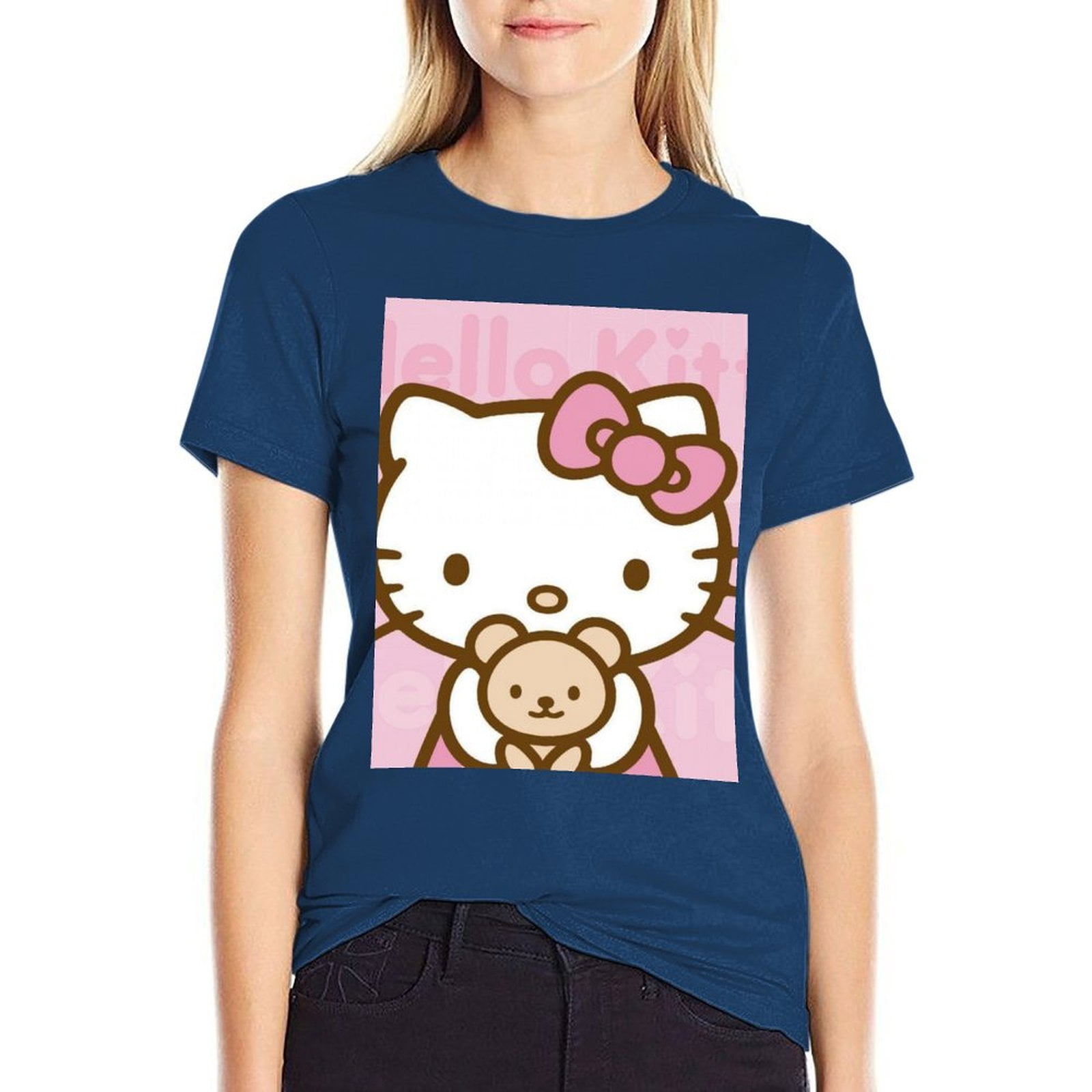 Hello Kitty Little bear Tee Shirt T-Shirt - Walmart.com