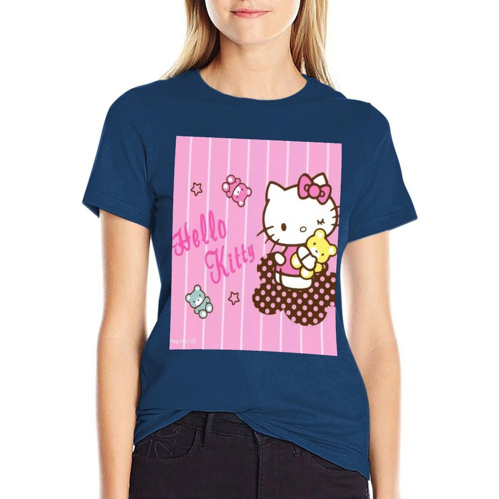 Hello Kitty Little bear star Tee Shirt T-Shirt - Walmart.com