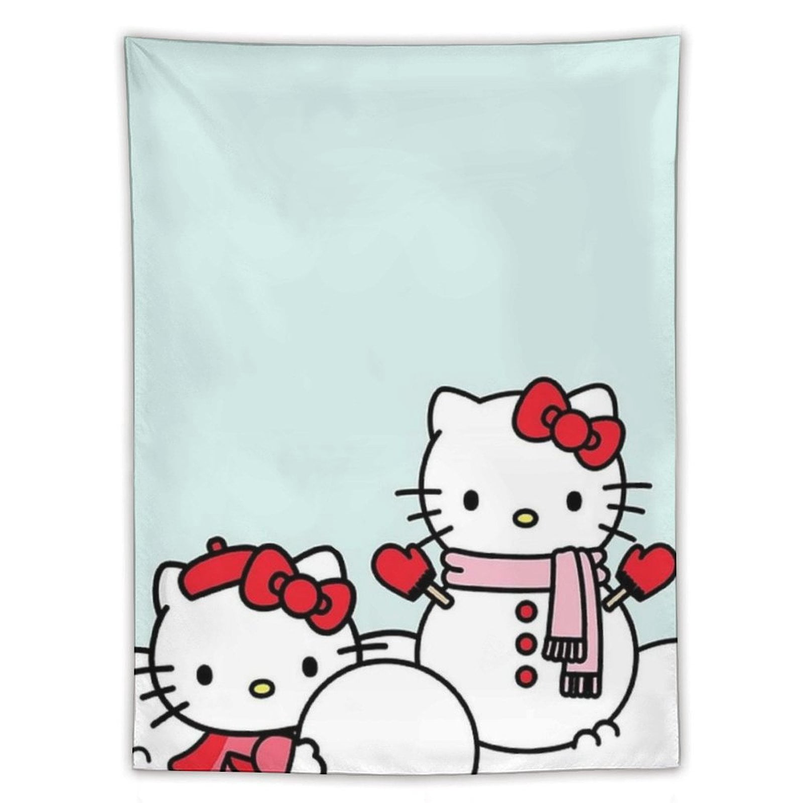 Hello Kitty Lock Edge Tapestry Room Decoration Cute For Christmas ...