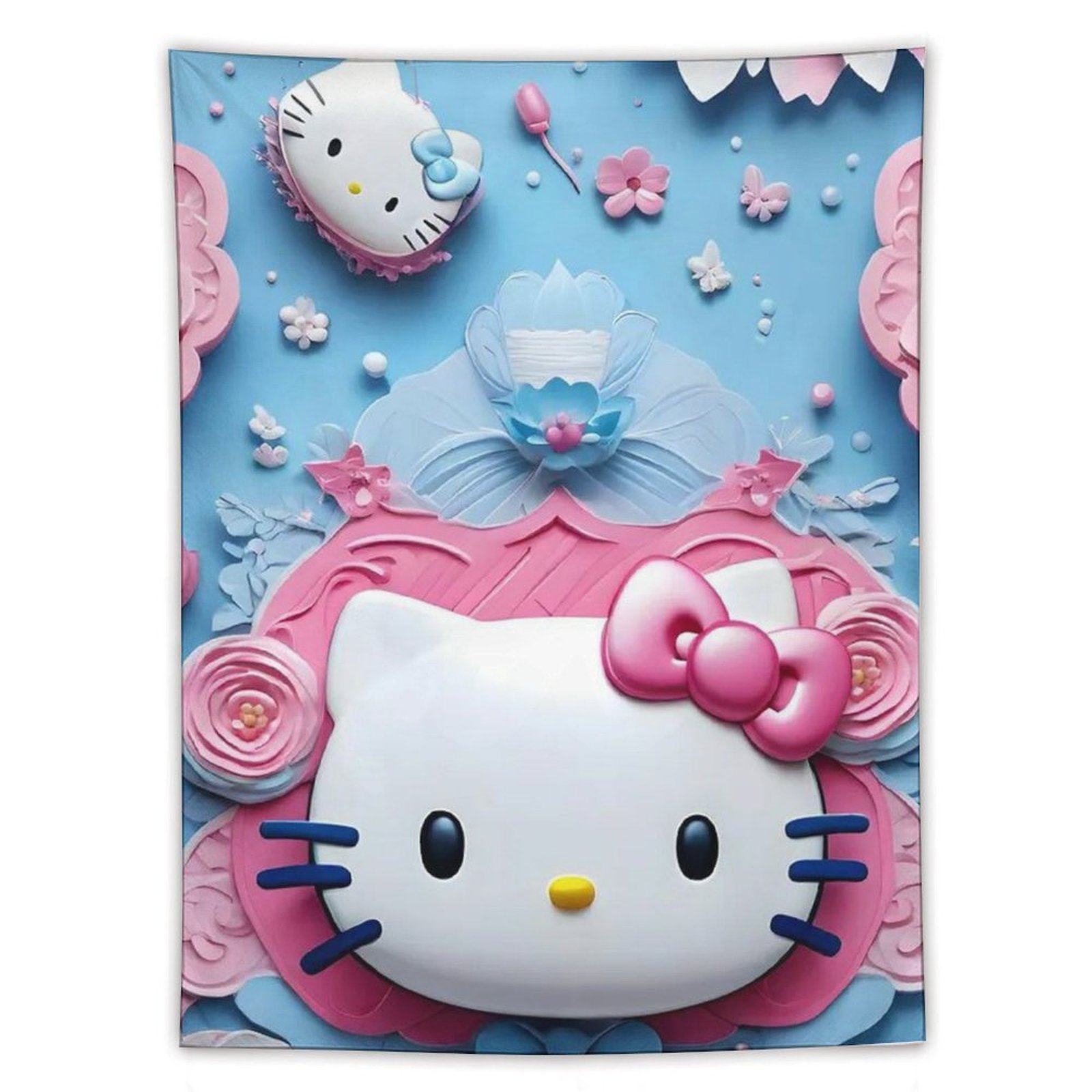 Hello Kitty Lock Edge Tapestry Room Decoration Cute For Girls - Walmart.com