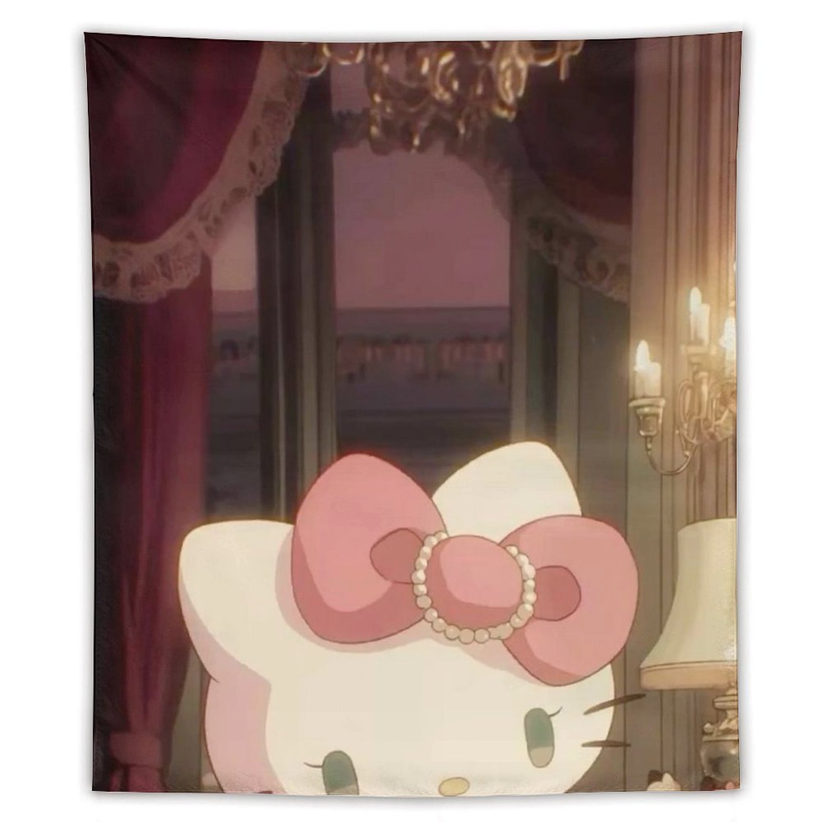 Hello Kitty Lock Edge Tapestry Room Decoration Cute For Girls - Walmart.com